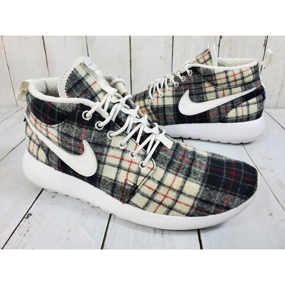 Nike | Shoes | Nike Id Rosche Premium Pendleton Plaid Wool Shoes Size ...